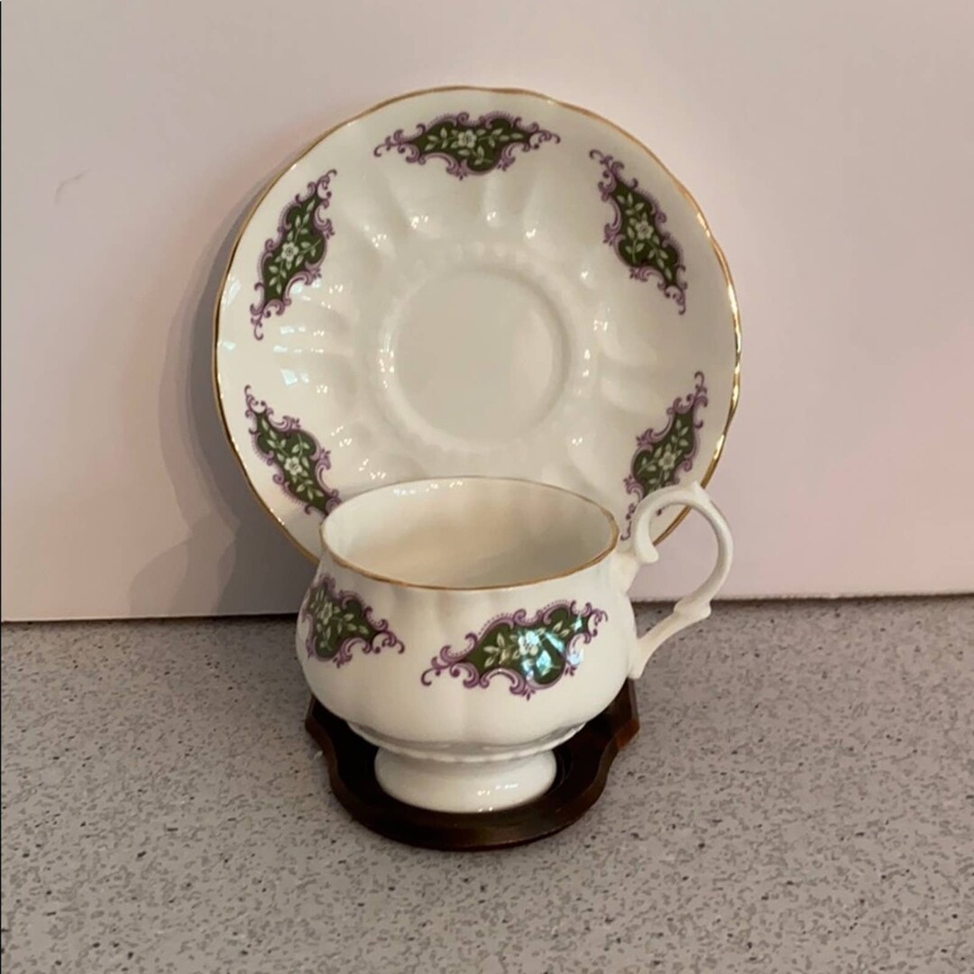 Ashley Bone China Tea Cup & Saucer Set Vintage Made in - Etsy