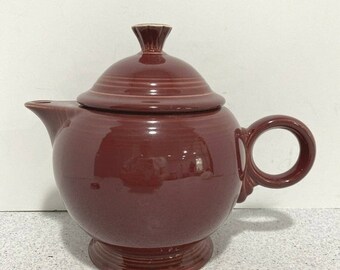 Fiesta Red Teapot - Etsy