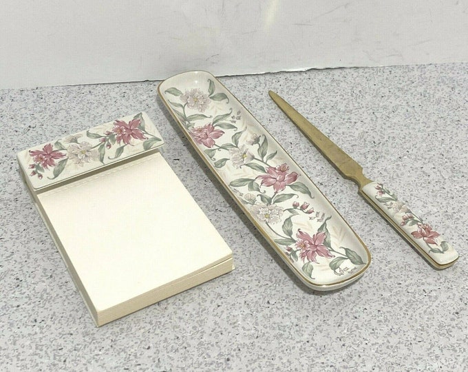 Vintage Otigiri Japan 'prima' Porcelain Ceramic Desk Set Includes Pen ...