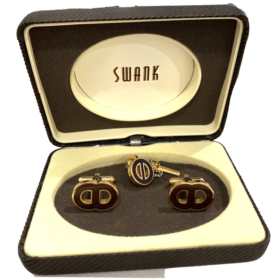 Vintage Swank Jewelry Set for Man, Mens Cufflinks and Tie Tack in ...