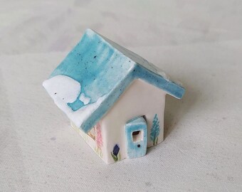 Blue Sky Ceramic House - Etsy