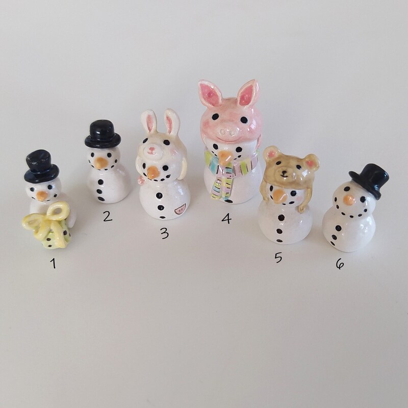 Miniature Snowman - Etsy