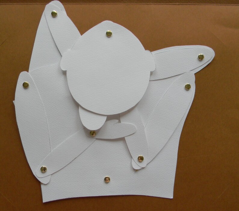 DIY Articulated Paper Doll Template - Printable Movable Puppet Craft ...