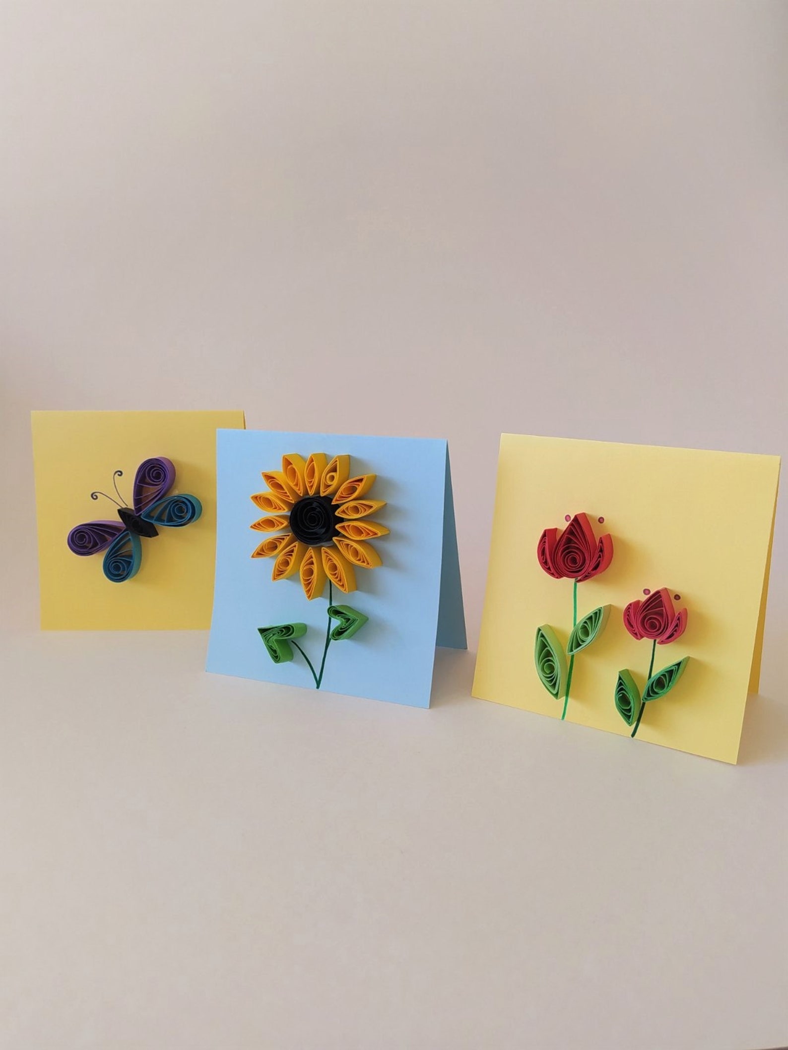 DIY Flower Quilling Card With Ready-to-use Quilling Shapes - Etsy