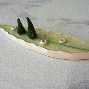 Ceramic Forest on Leaf Dish| Trees and Peas Jewelry Tray| Natural Trail ...