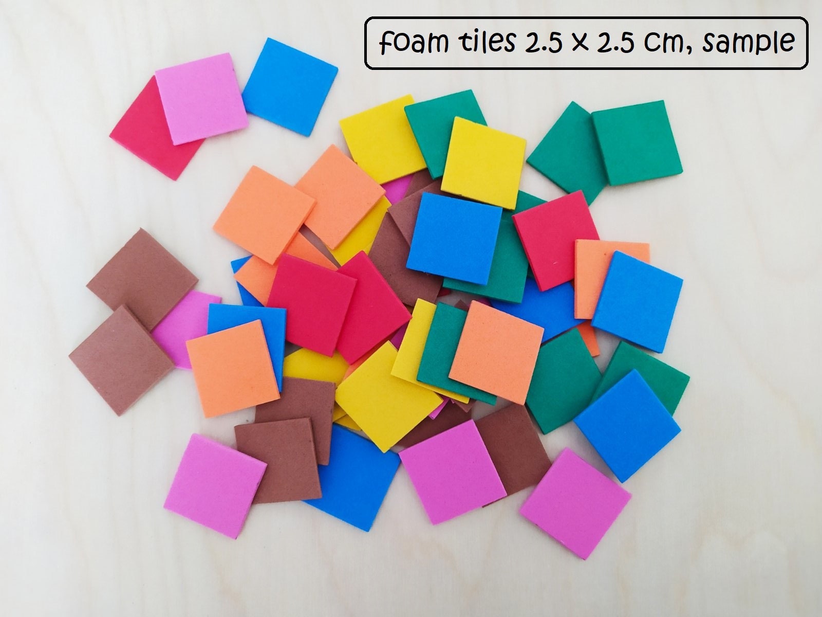Colorful Square Foam Tiles Hand Cut Mosaic Tiles Kids Craft - Etsy