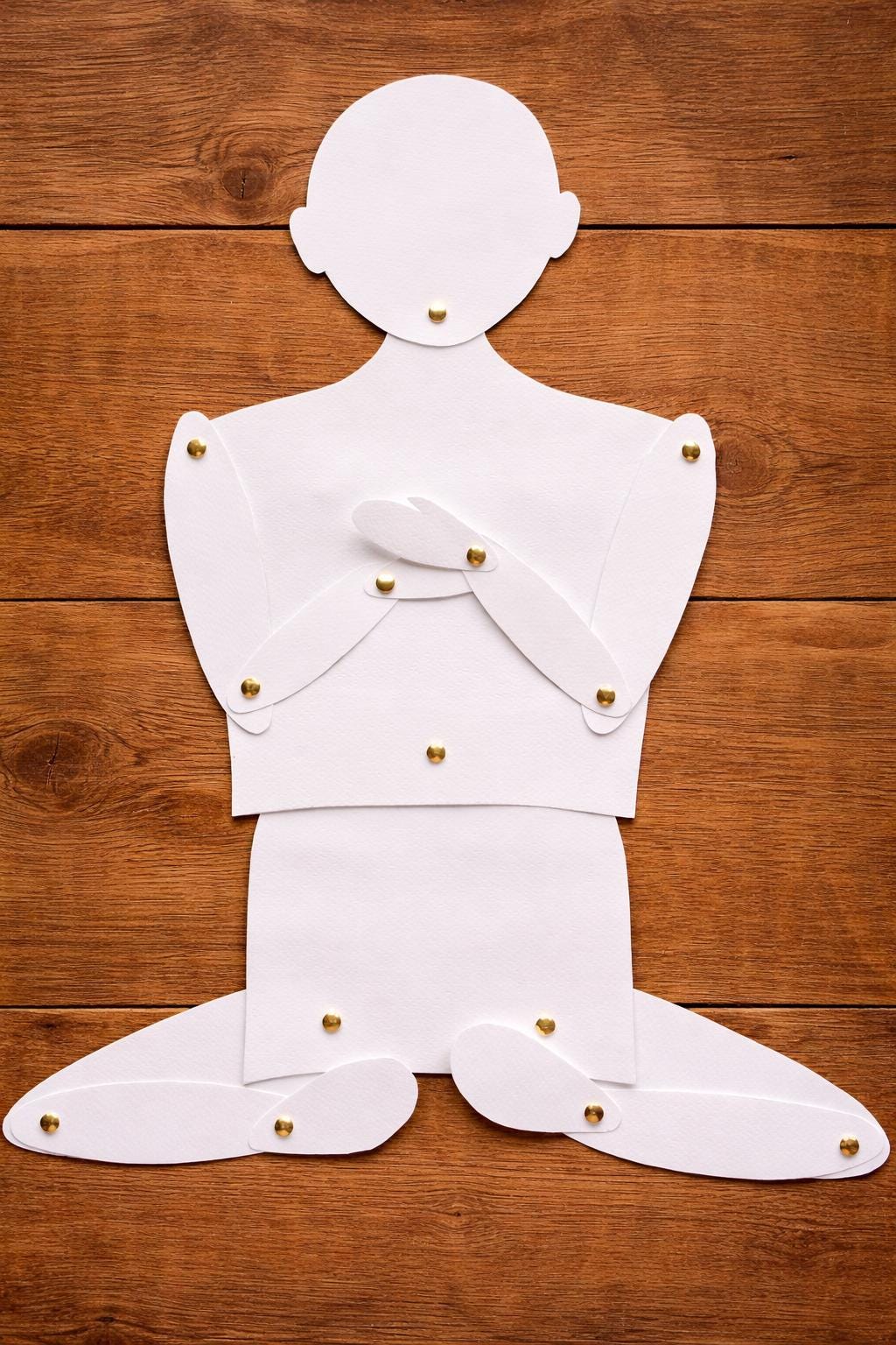 DIY Articulated Paper Doll Template - Printable Movable Puppet Craft ...