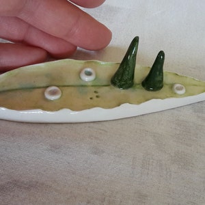 Ceramic Forest on Leaf Dish| Trees and Peas Jewelry Tray| Natural Trail ...
