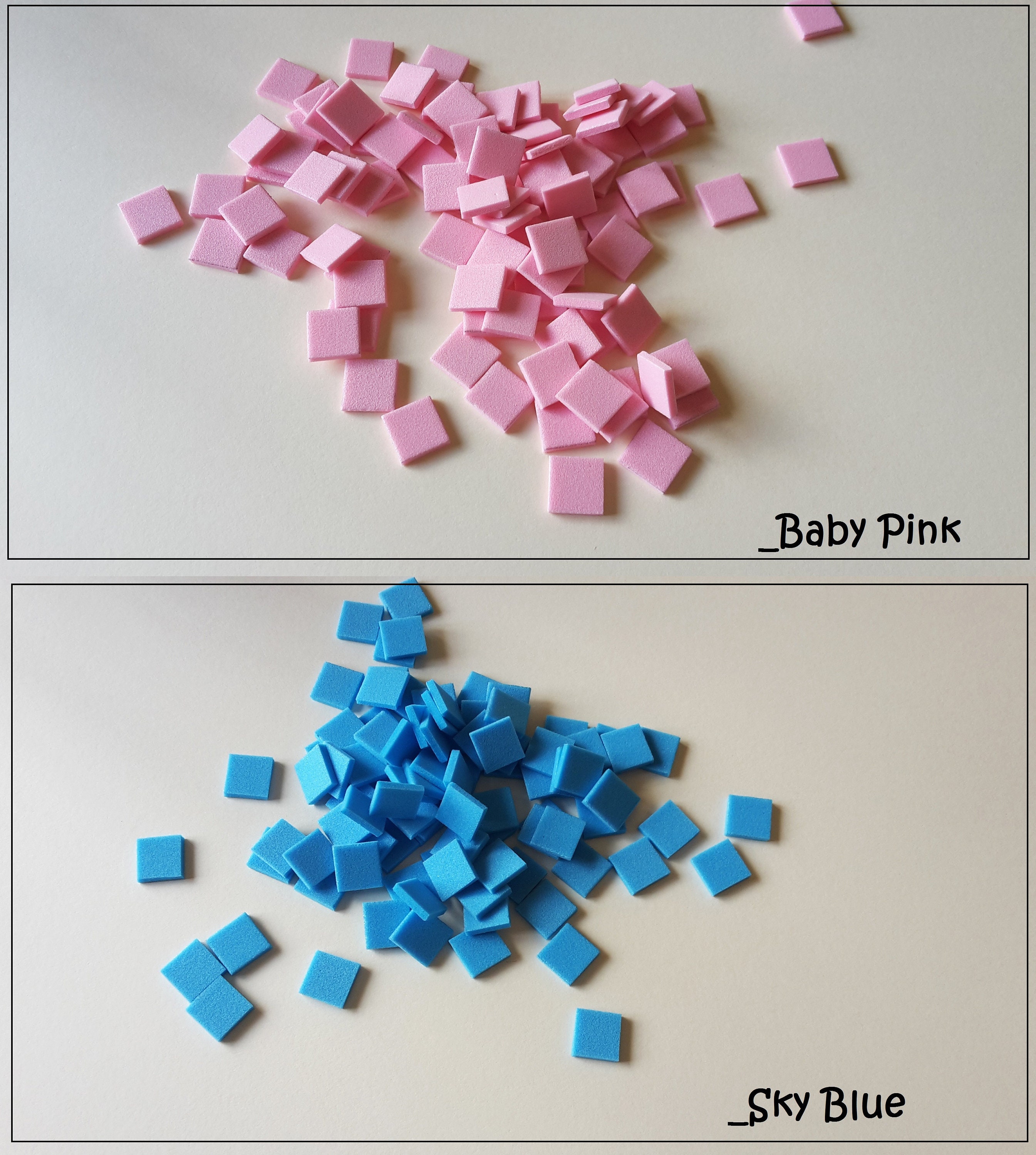 Colorful Square Foam Tiles Hand Cut Mosaic Tiles Kids Craft - Etsy