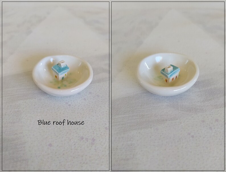Ceramic Miniature House Bowl Houses Bowl Mini Jewelry Dish - Etsy