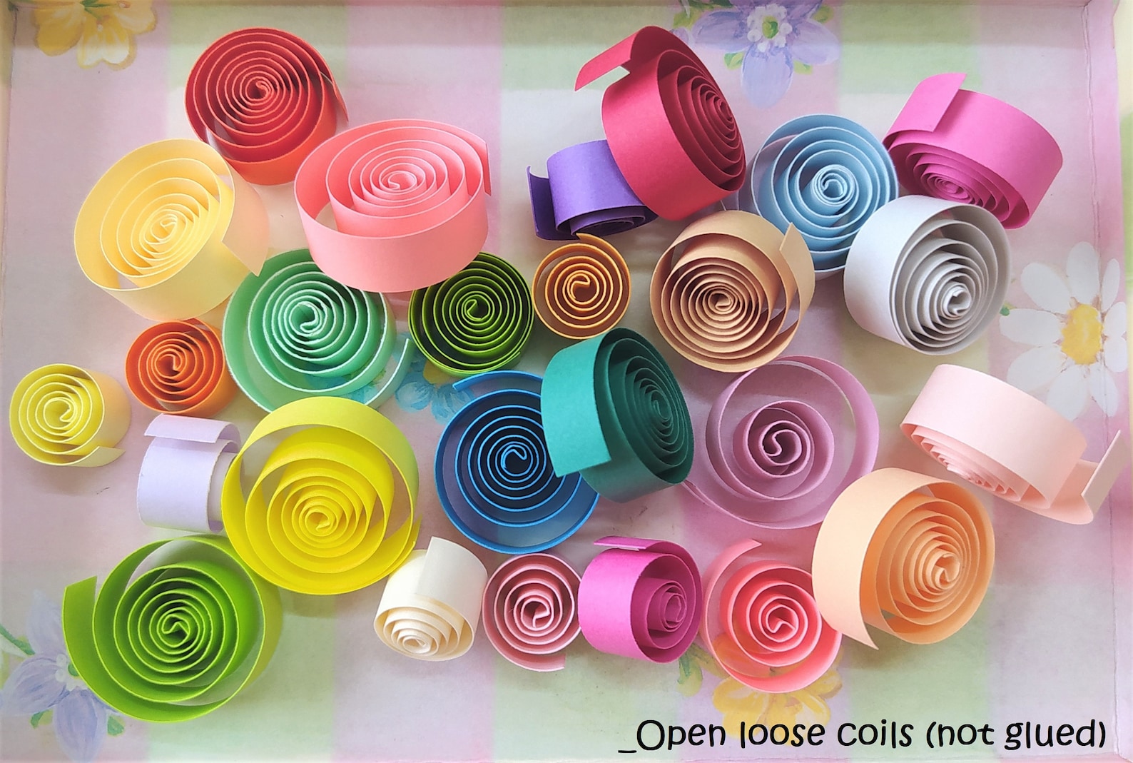 Colorful Quilling Circle and Shapes Handmade Quilled Paper - Etsy