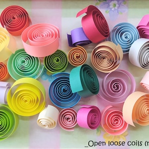 Colorful Quilling Circle and Shapes| Handmade Quilled Paper| Quilling ...