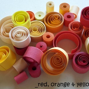 Colorful Quilling Circle and Shapes| Handmade Quilled Paper| Quilling ...