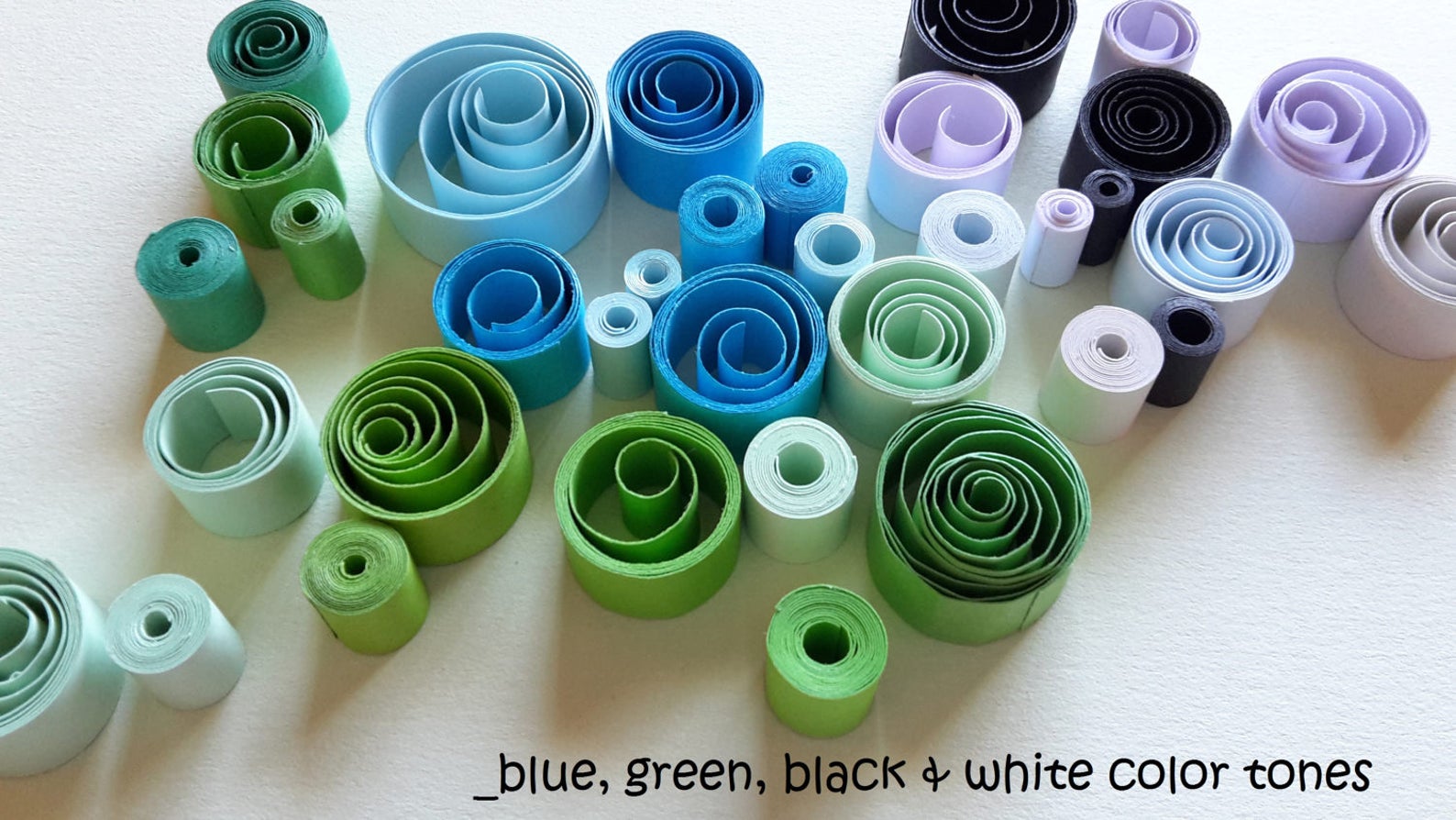Colorful Quilling Circle and Shapes Handmade Quilled Paper - Etsy