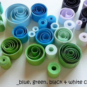 Colorful Quilling Circle and Shapes| Handmade Quilled Paper| Quilling ...