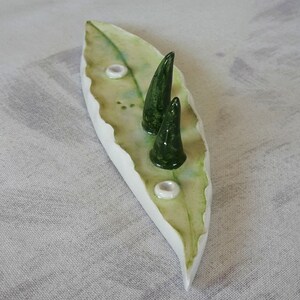Ceramic Forest on Leaf Dish| Trees and Peas Jewelry Tray| Natural Trail ...
