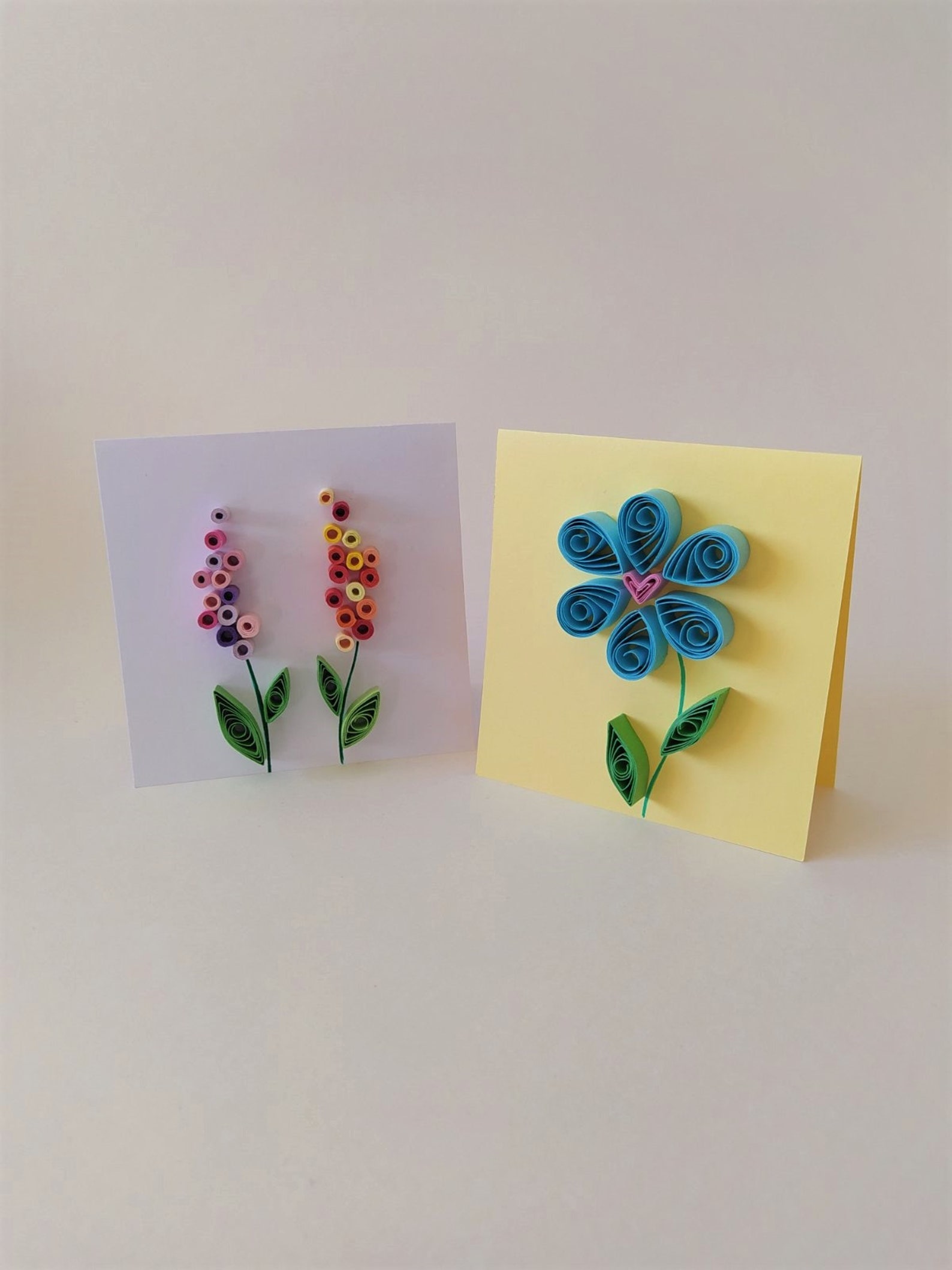 DIY Flower Quilling Card With Ready-to-use Quilling Shapes - Etsy