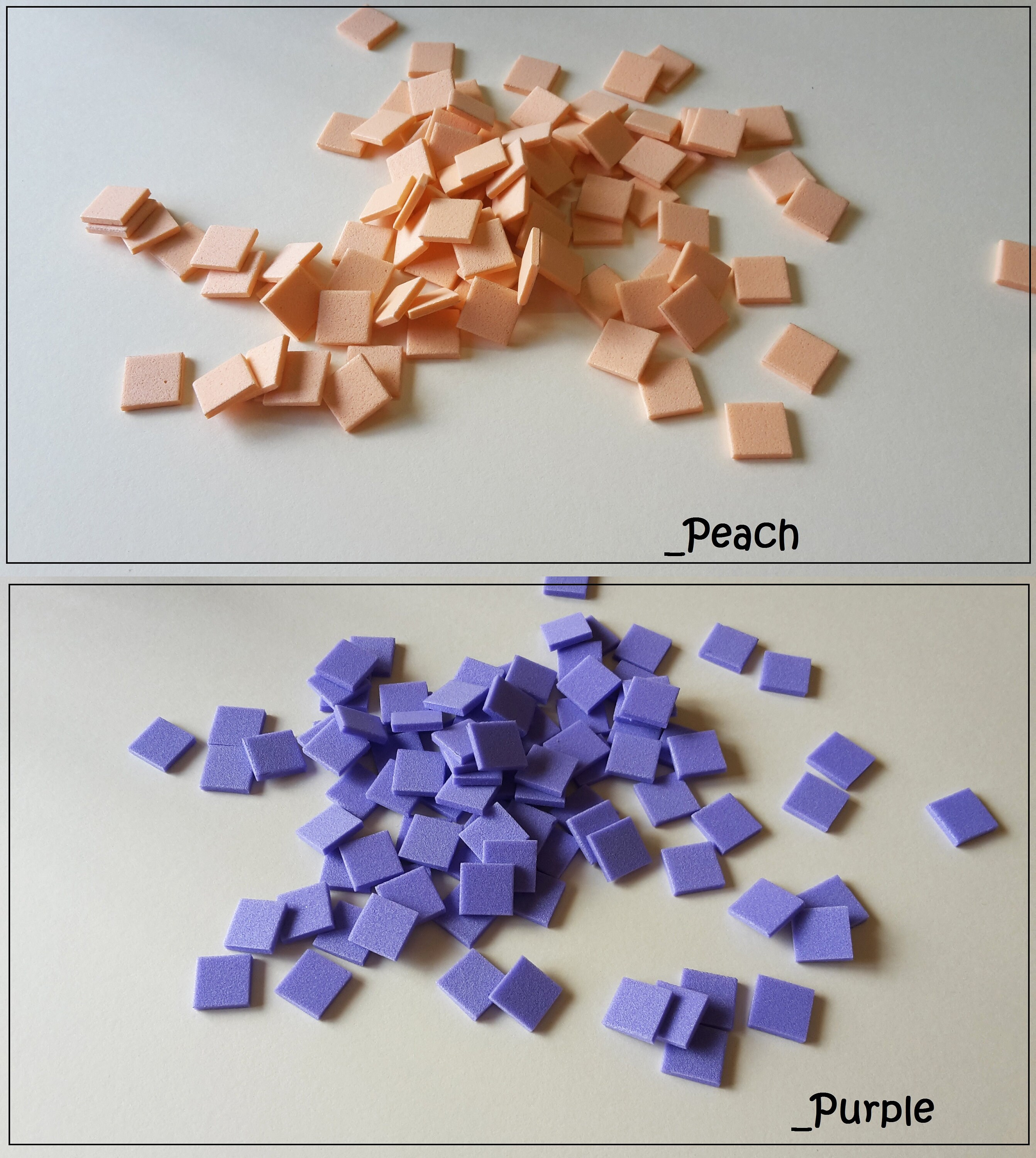 Colorful Square Foam Tiles Hand Cut Mosaic Tiles Kids Craft - Etsy