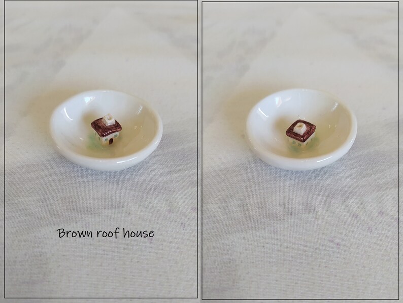 Ceramic Miniature House Bowl Houses Bowl Mini Jewelry Dish - Etsy