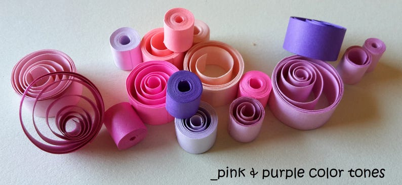 Colorful Quilling Circle and Shapes Handmade Quilled Paper - Etsy