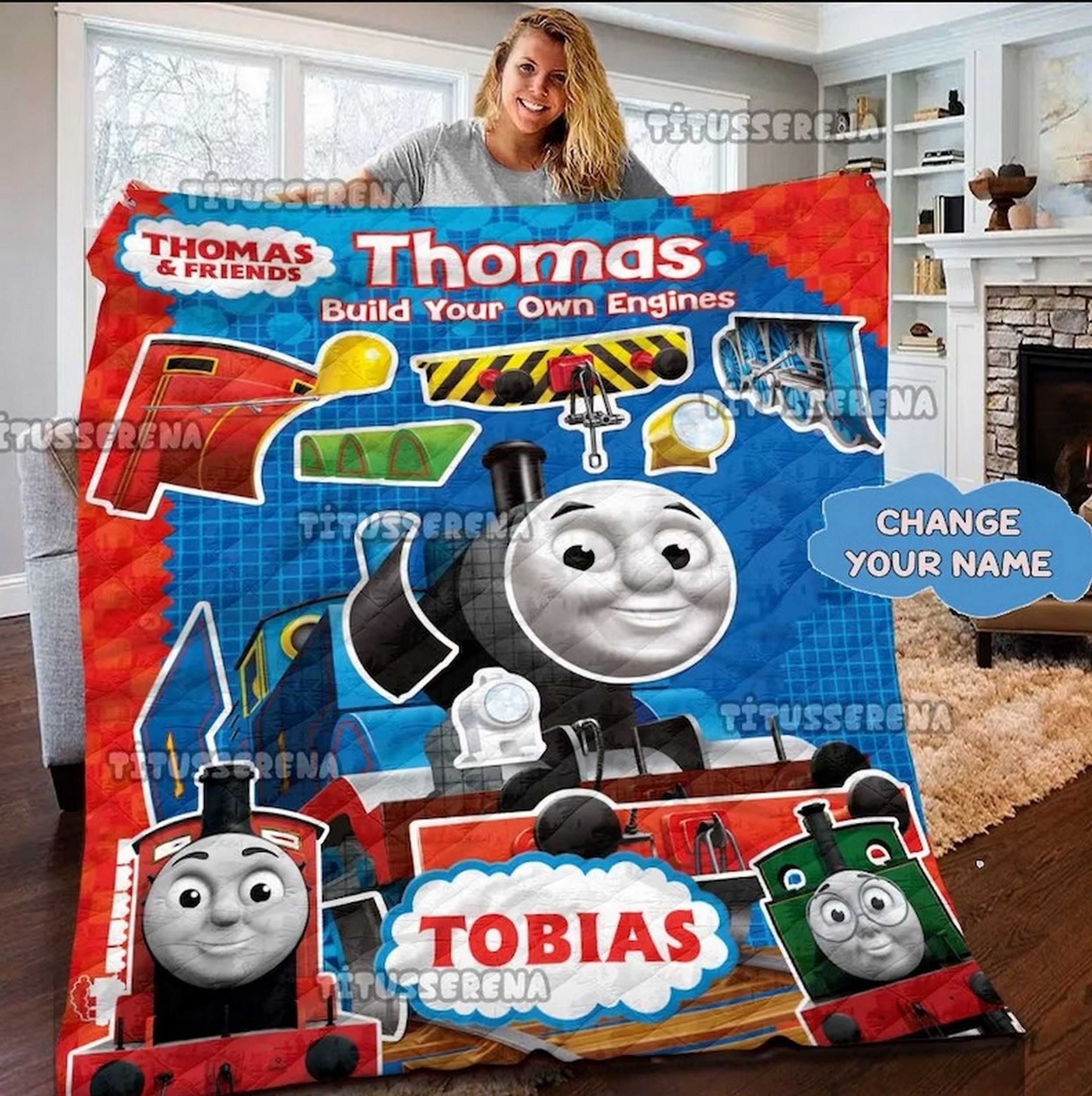 Personalized Thomas and Friends Blanket, Thomas and Friends Blanket ...