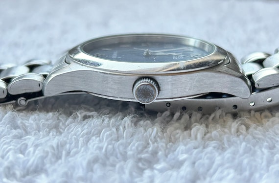 Timex Indiglo Blue Quick Set Date Luminescent Stainle… - Gem