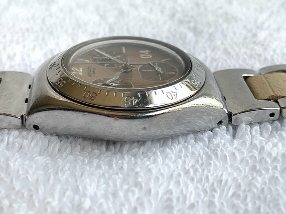 Swatch Chronograph Tachymeter Date Luminescent Stainl… - Gem