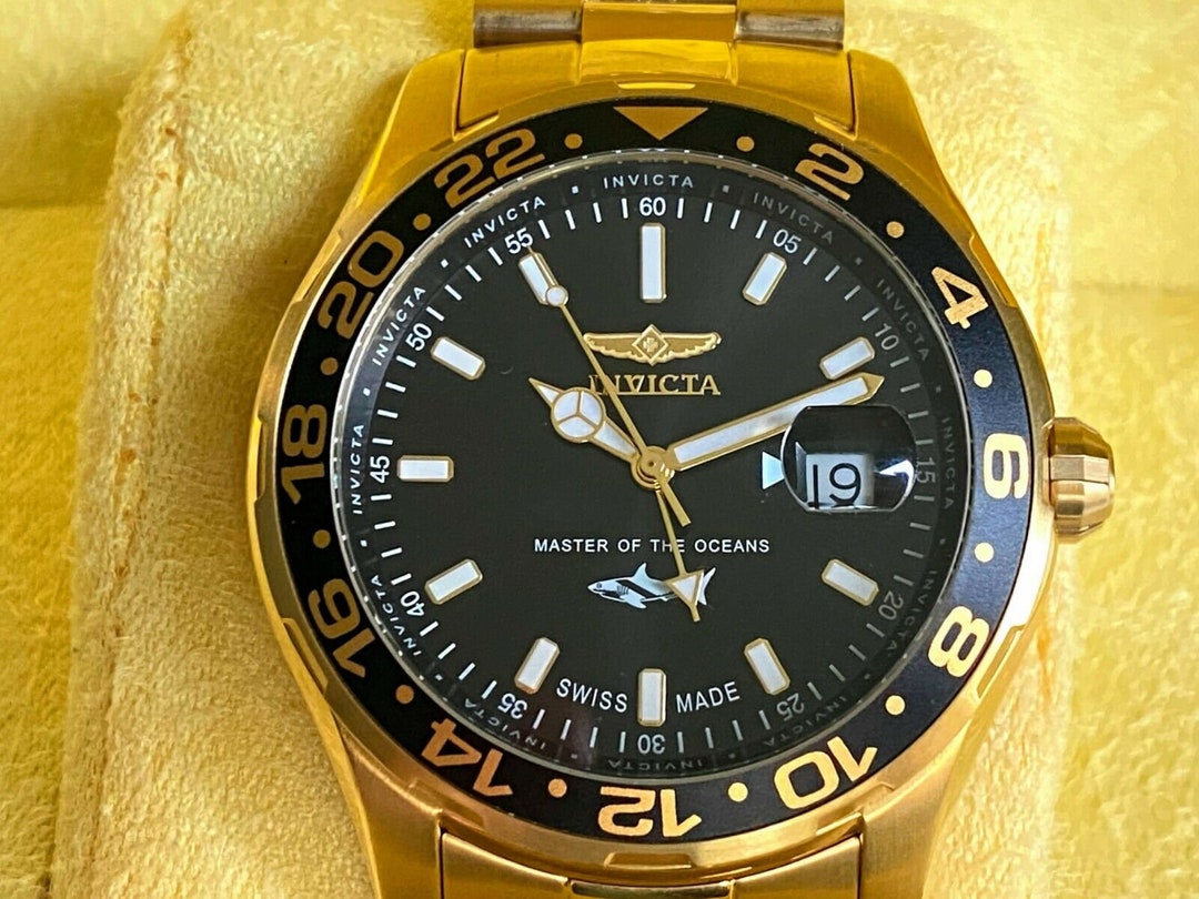 GMT Invicta Master of the Oceans Diver Date 100 Meters Swiss - Etsy