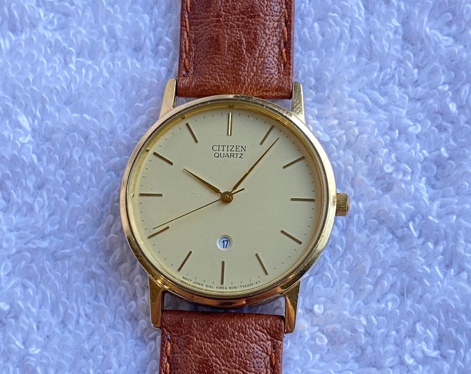 Beautiful Vintage Citizen Quick Set, Date at Six, 6010 T15553 CWO ...