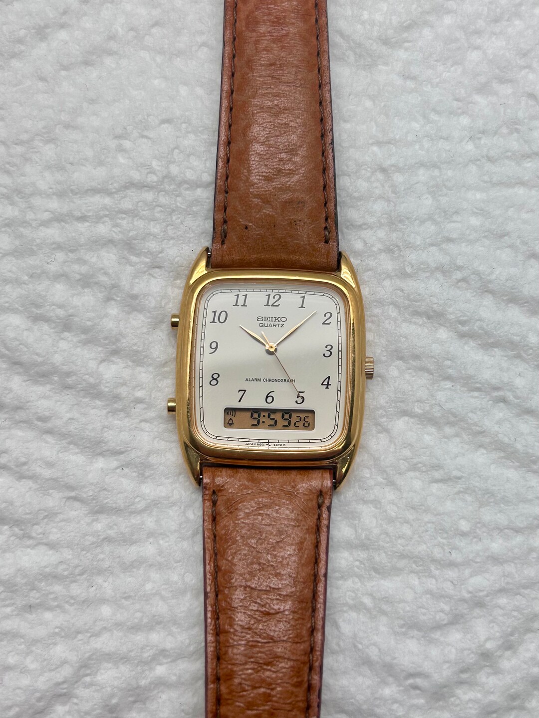 Rare and Vintage Seiko, Dual Double Time, Stainless-steel, Quartz ...