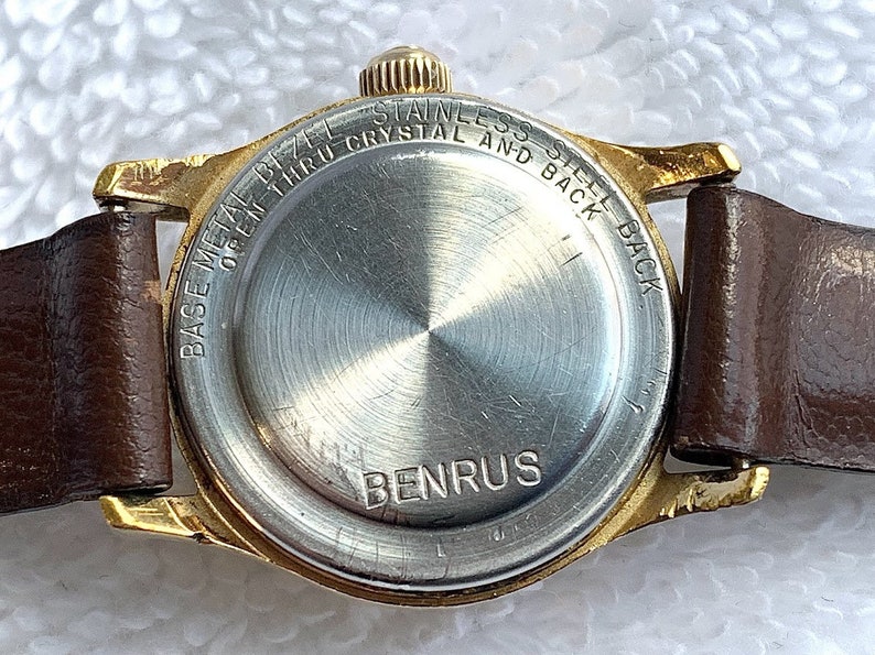 Vintage Benrus Electronic Stainless Steel Gold Plated Quartz | Etsy