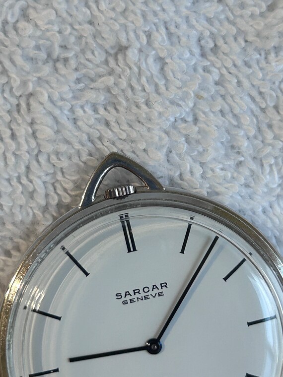 Rare 44mm Sarcar Geneve 17 Jewels Wind-Up Pocket Watc… - Gem