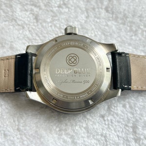 Modern Deep Blue Alpha Marine 500M Precision Diver Automatic 24 Jewels ...