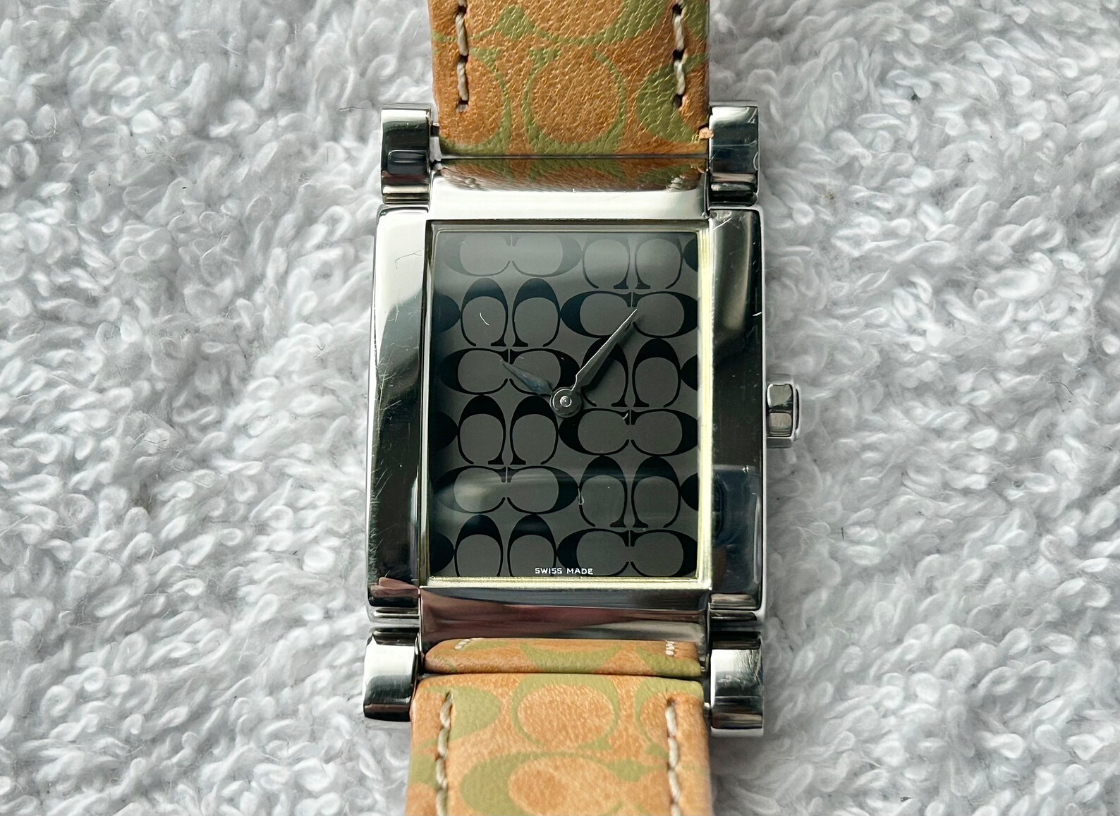 Coach Tank Stainless Steel Quartz Swiss Made Watch W/ Box and Manual - Etsy