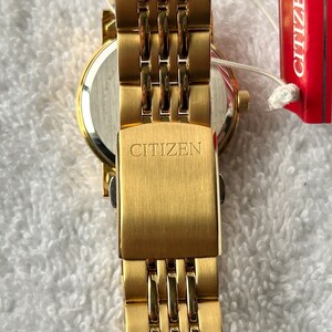 Modern Citizen Quick Set Day/date Gold Plated Quartz Watch With Box and ...