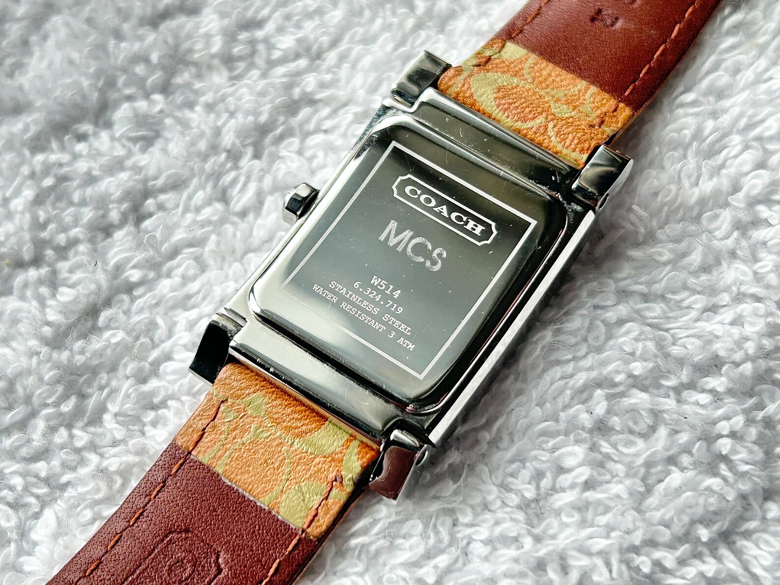 Coach Tank Stainless Steel Quartz Swiss Made Watch W/ Box and Manual - Etsy