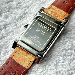 Coach Tank Stainless Steel Quartz Swiss Made Watch W/ Box and Manual - Etsy