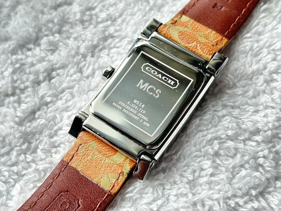 Coach Tank Stainless Steel Quartz Swiss Made Watch w/… - Gem