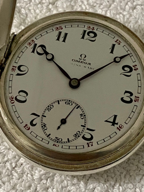 Vintage Omega Mechanical Wind-Up Solid Silver 0.900 S… - Gem