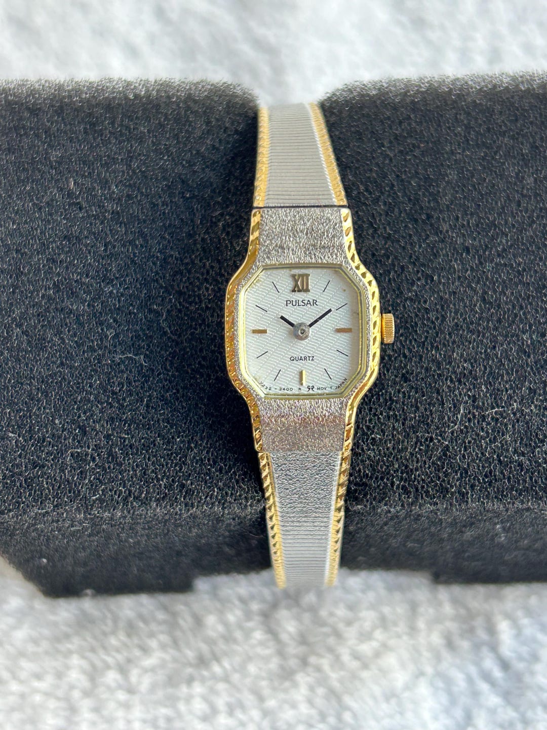 Vintage Pulsar by Seiko Two Tone Gold Plated Stainless Steel Quartz ...