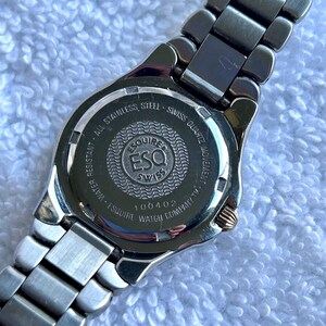 ESQ by Movado Diver Bezel 100 Meters 300 Feet Quartz Stainless Steel ...