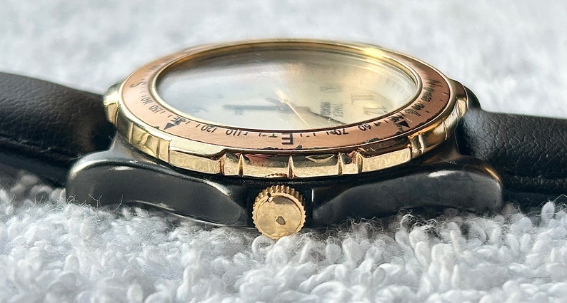 Timex Indiglo Rotating Compass Bezel Quartz Watch - Etsy