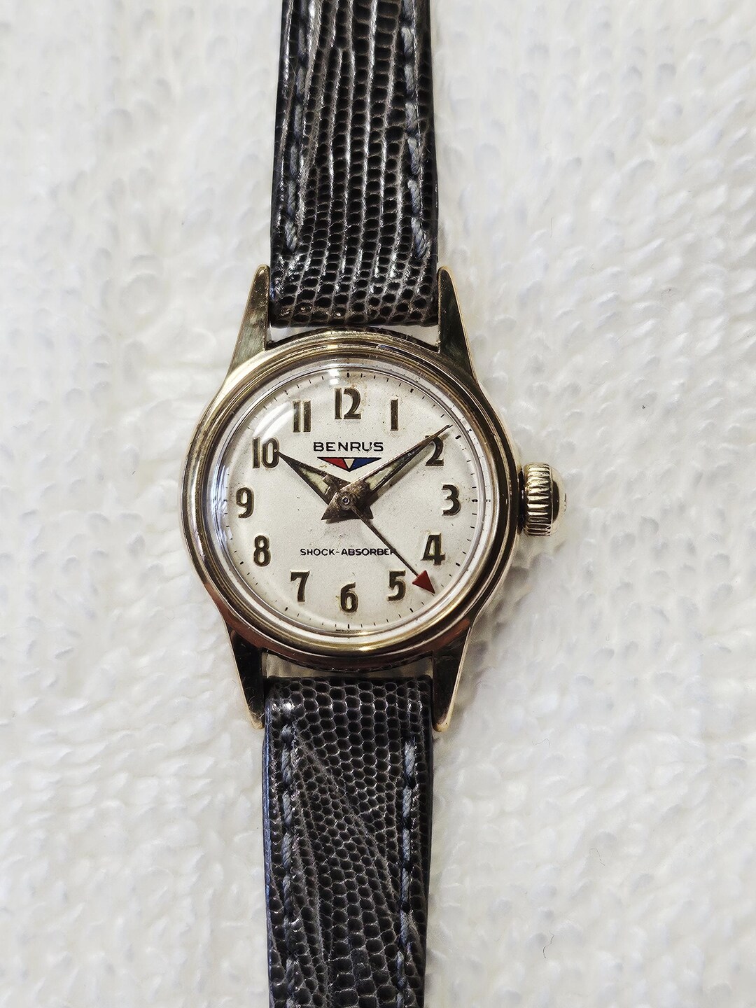 Vintage Benrus Automatic Gold-plated Bezel Stainless Steel Ladies Swiss ...