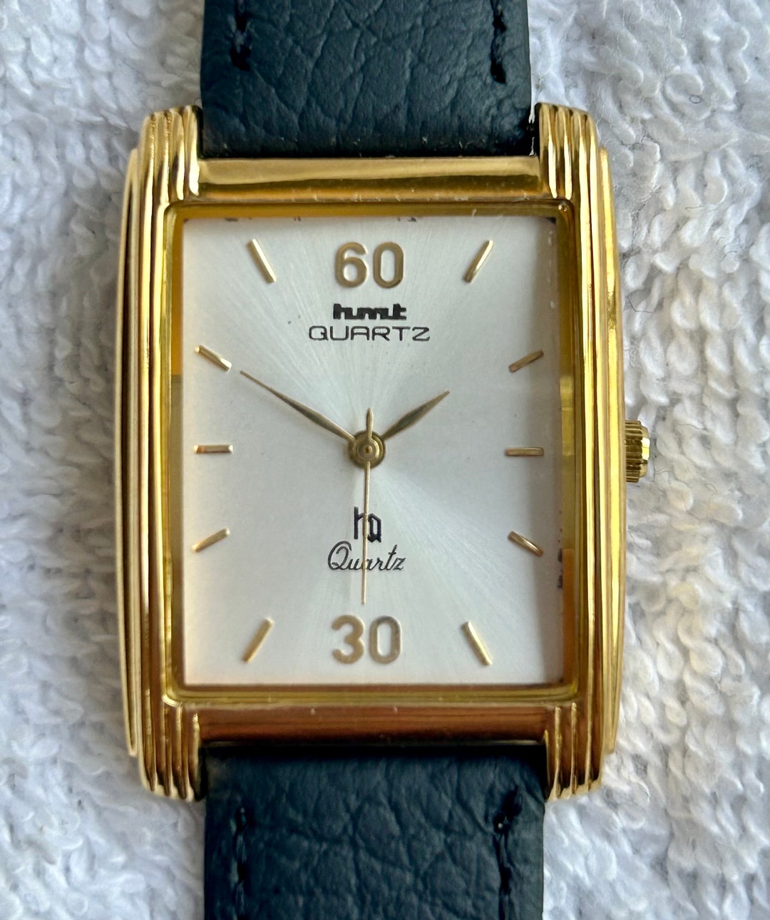 Vintage Rare Find, HMT Tank, Gold Plated and Stainless Steel, Quartz ...