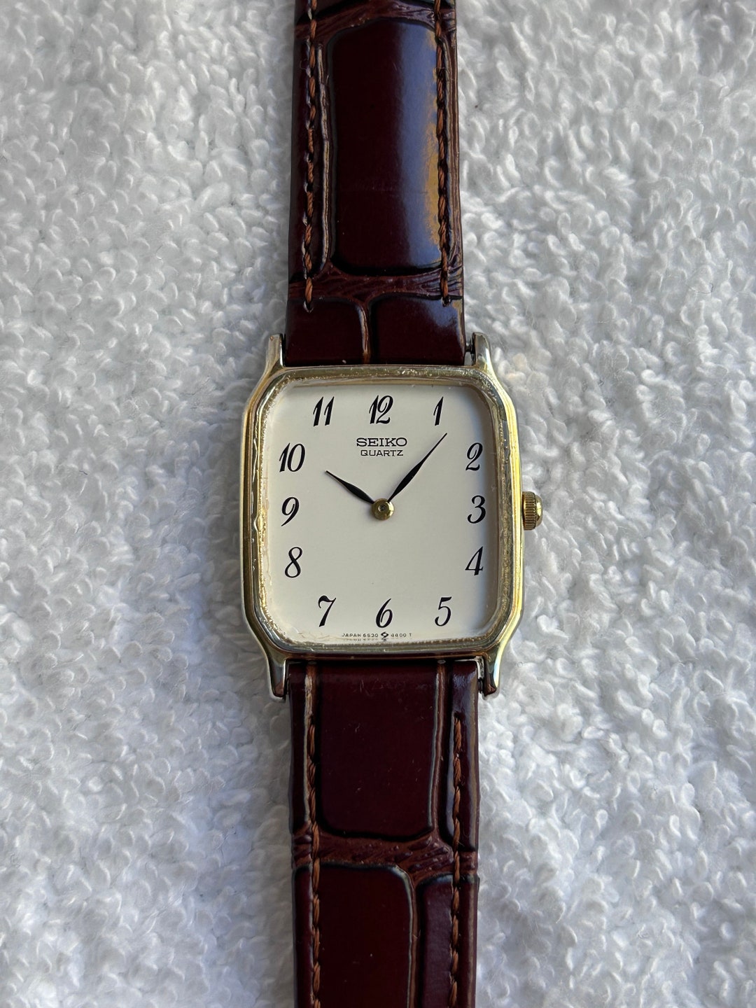 Vintage Seiko Tank Gold-plated Stainless-steel Quartz Japan - Etsy
