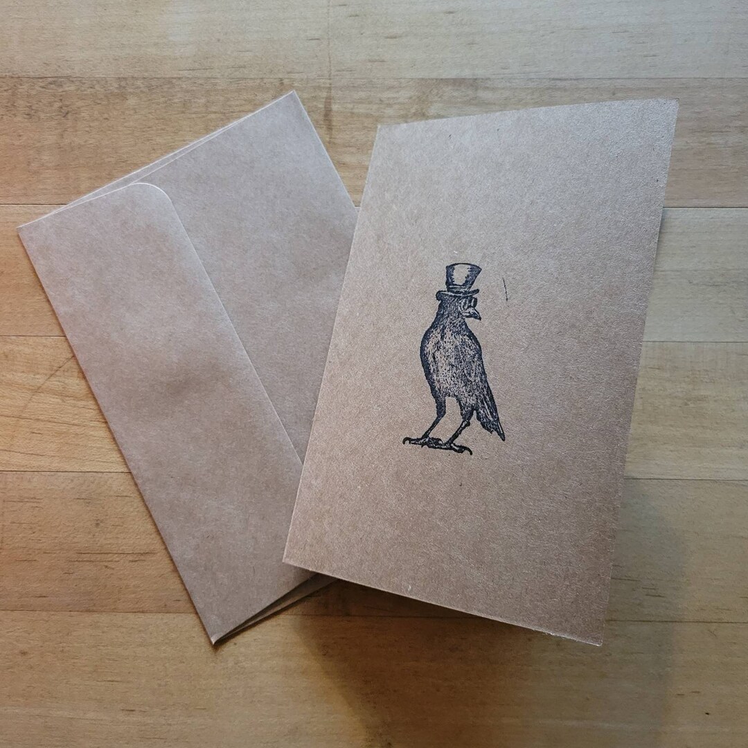 Blank Classy Bird Greeting Card / Stationary Set - 4 Cards & Envelopes ...