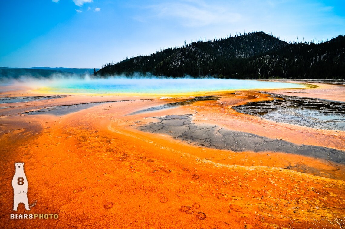 Grand Prismatic Spring Yellowstone National Park Colorful | Etsy