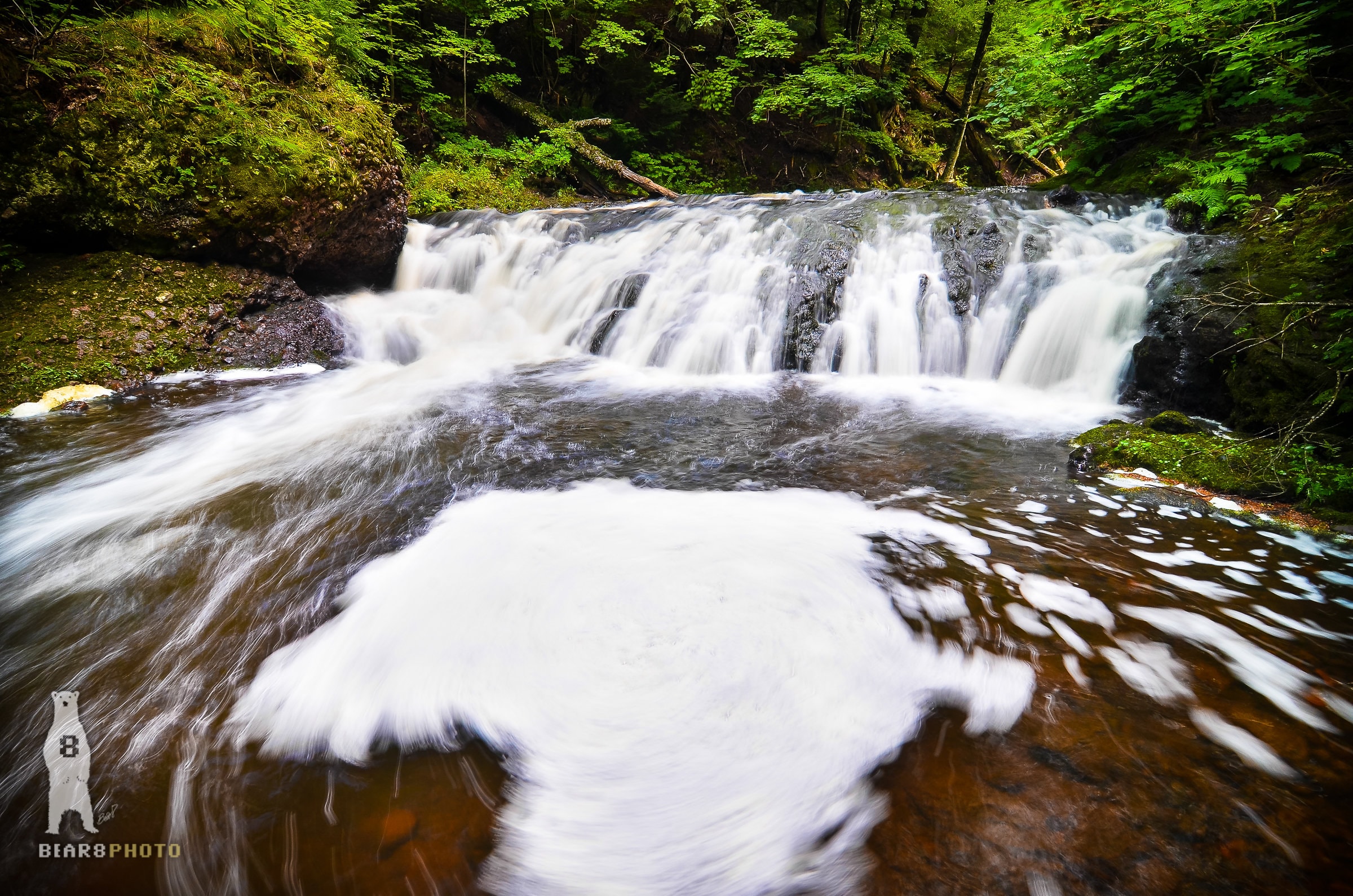 Greenstone Falls Print: Porcupine Mountains, Michigan Waterfall ...
