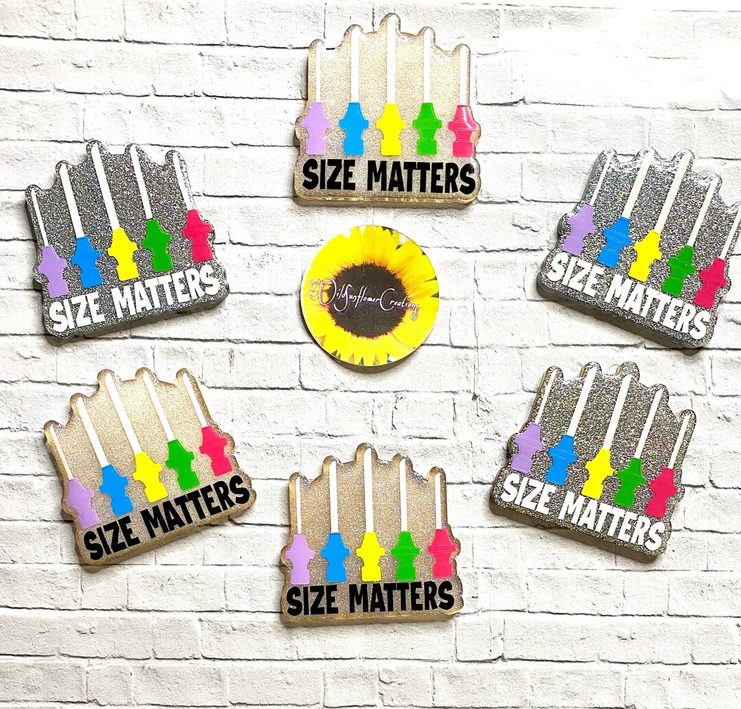 Size Matters Retractable Badge/phlebotomy Badge/gifts/funny Nurse Reels ...
