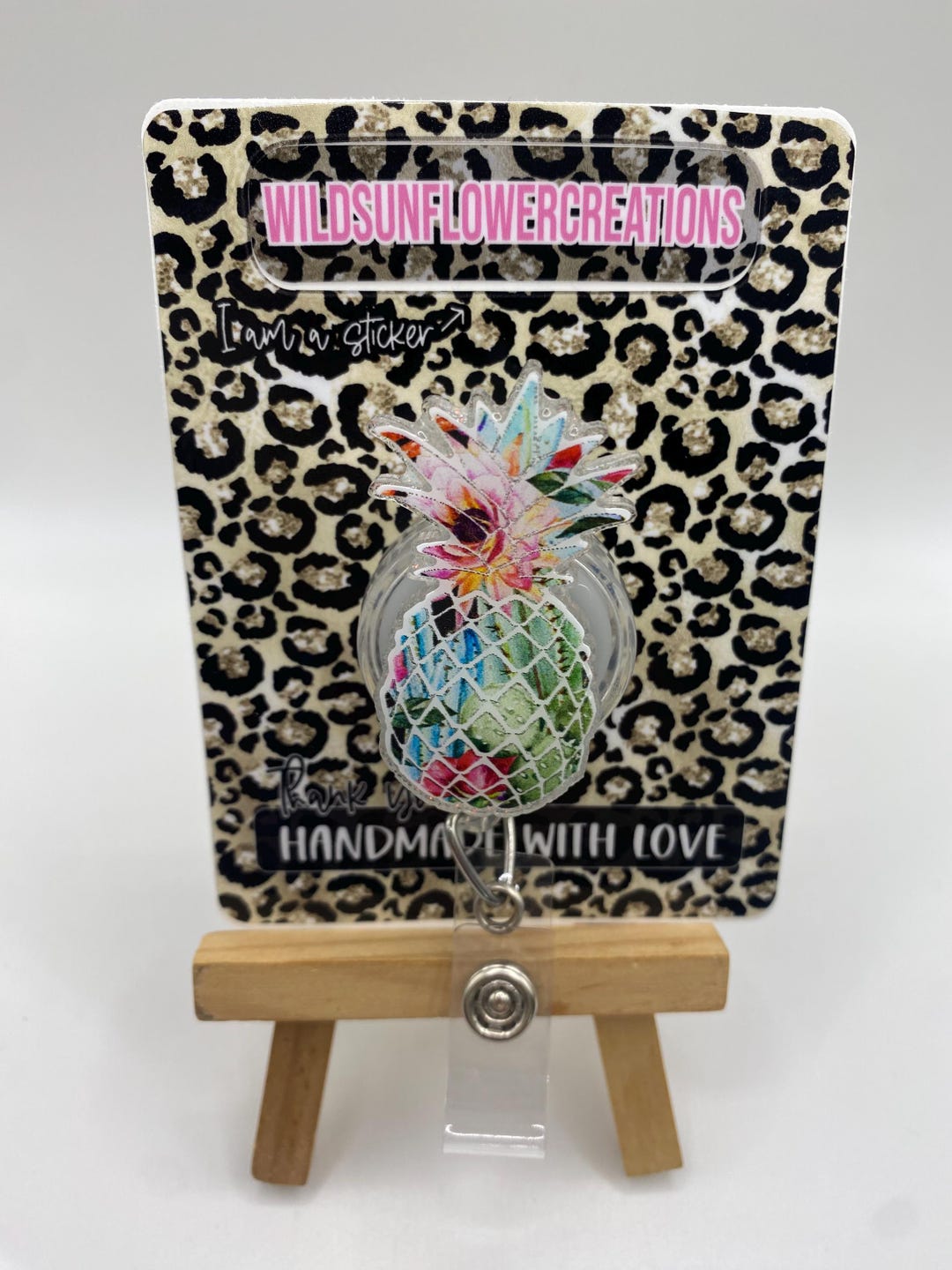Pineapple Interchangeable Retractable Badge Reel/cna/pca/register Nurse ...